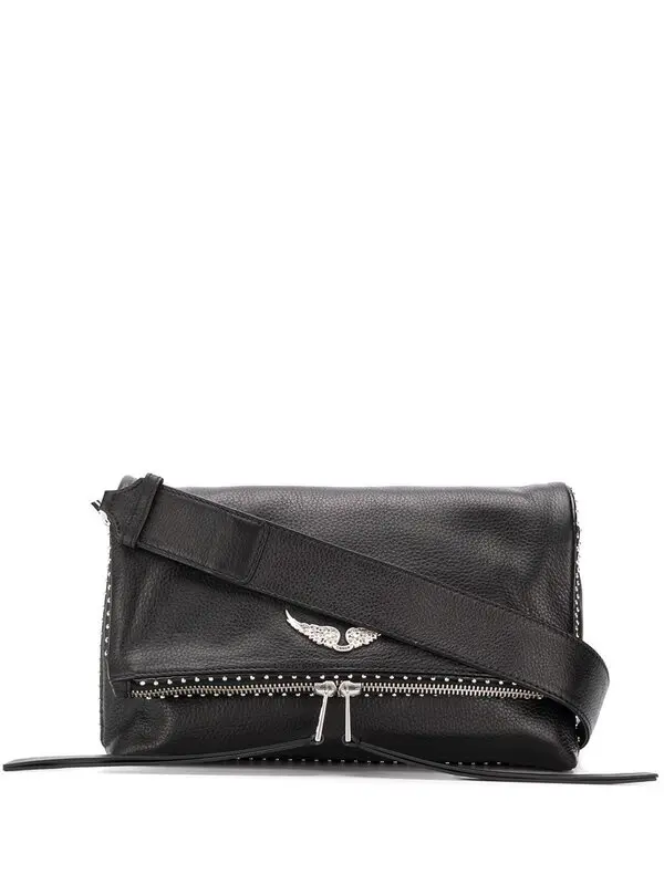 Zadig&Voltaire Rocky Foldover Crossbody Bag - Black
