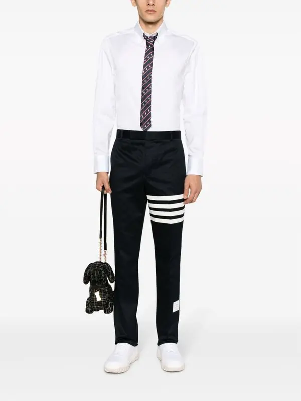 Thom Browne 4-bar Motif Print Trousers