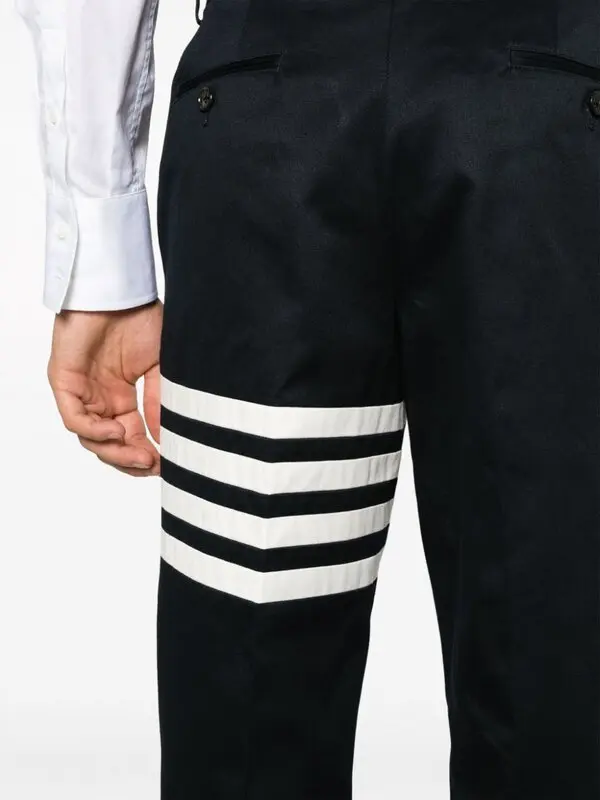 Thom Browne 4-bar Motif Print Trousers