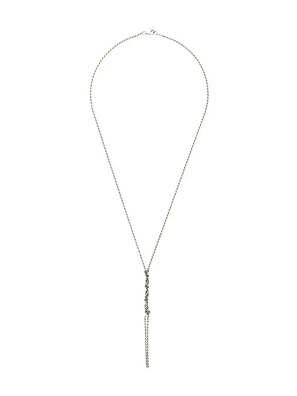 Emanuele Bicocchi Crochet Chain Necklace - Silver
