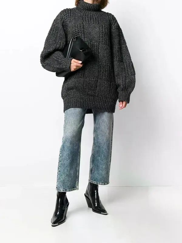 Issey Miyake 1980s Oversized Turtleneck Jumper