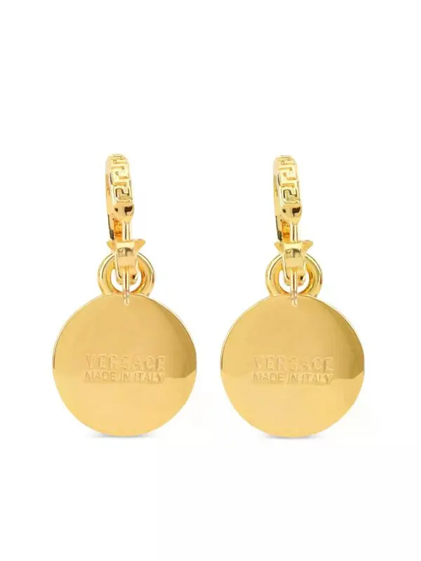 Versace La Medusa Greca Earrings - Gold