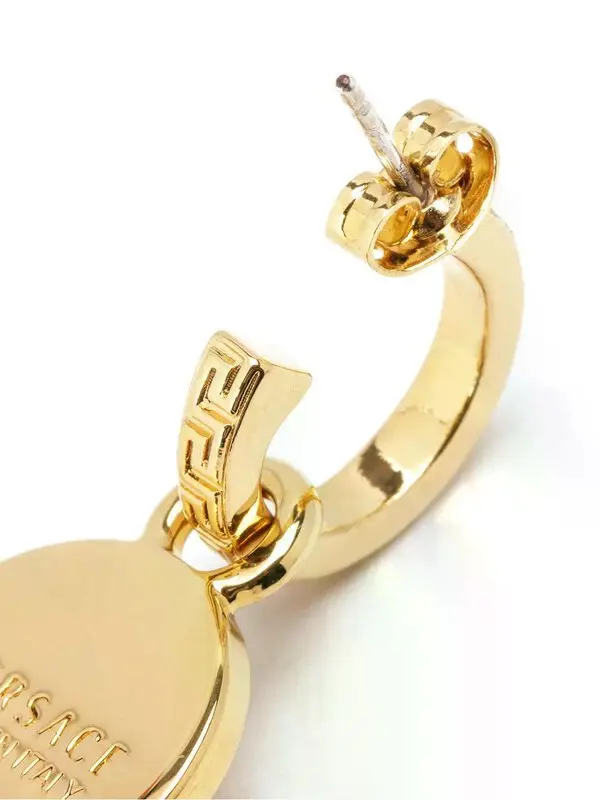 Versace La Medusa Greca Earrings - Gold