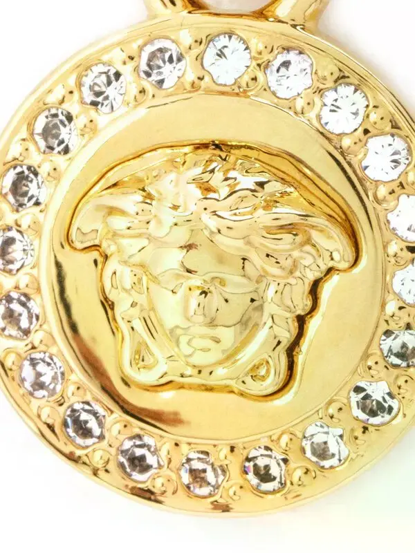 Versace La Medusa Greca Earrings - Gold