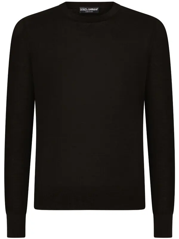 Dolce & Gabbana Round-neck Cashmere Sweater - Black