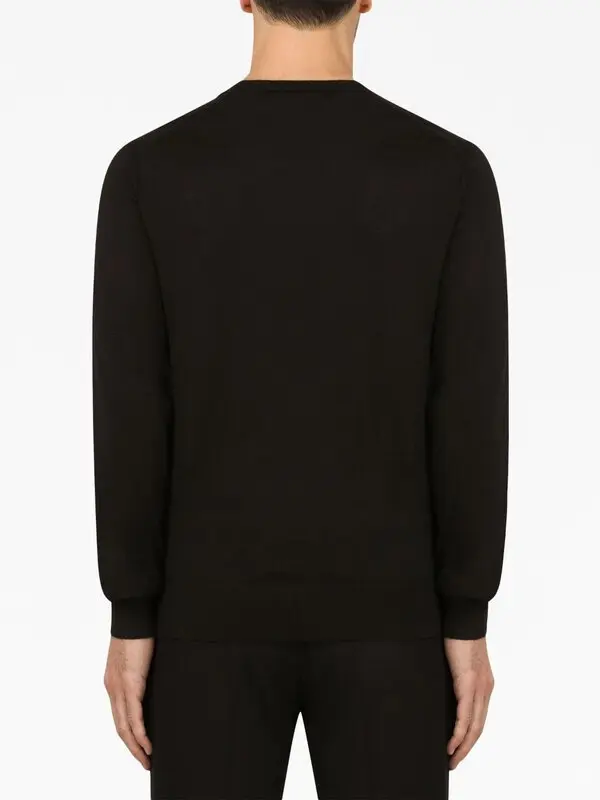 Dolce & Gabbana Round-neck Cashmere Sweater - Black
