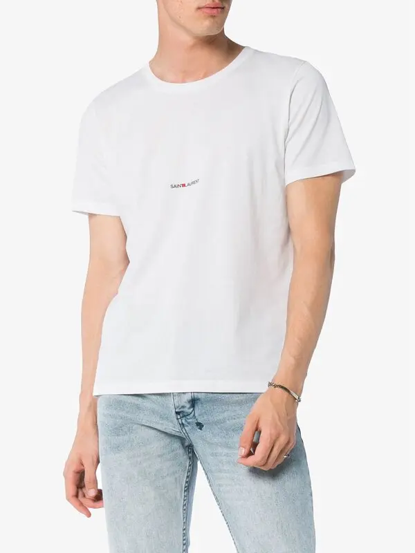 Saint Laurent Logo-print T-shirt - White
