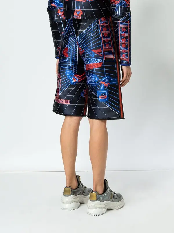 QUETSCHE All-over Print Knee-length Shorts