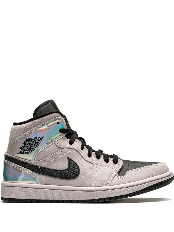 JORDAN Air 1 Mid Iridescent Sneakers - Pink