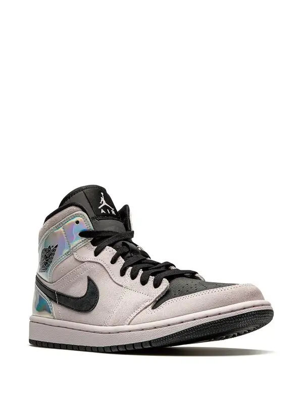 JORDAN Air 1 Mid Iridescent Sneakers - Pink