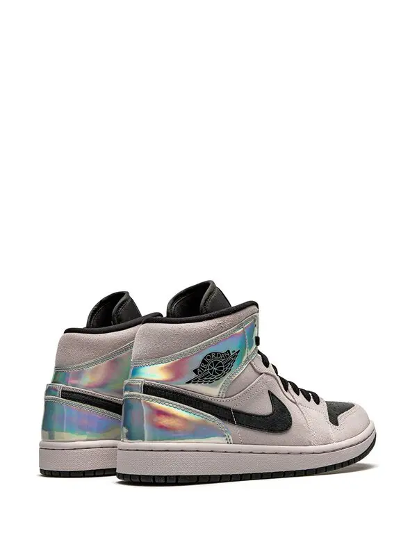 JORDAN Air 1 Mid Iridescent Sneakers - Pink