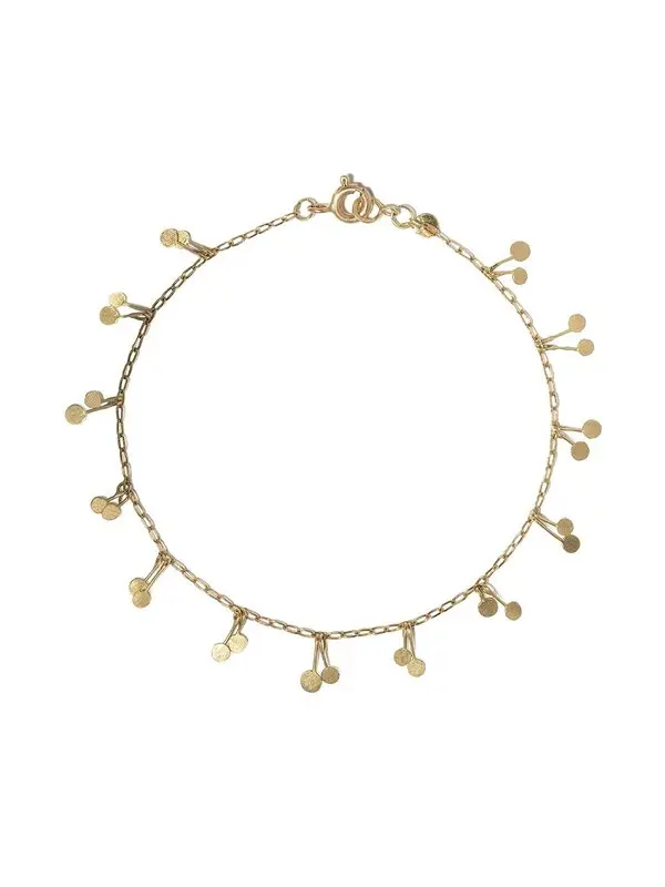 Sia Taylor 18kt Yellow Double Dots Bracelet - Gold