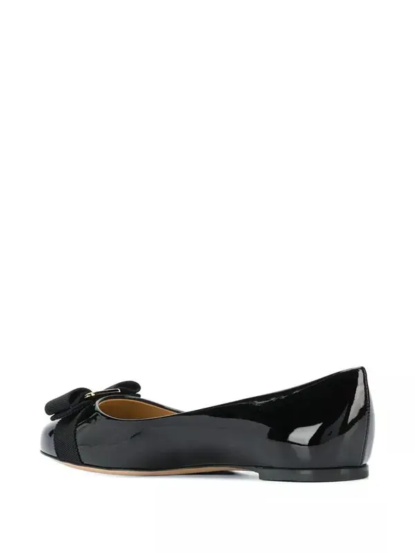 FERRAGAMO Varina Ballerina Shoes - Black