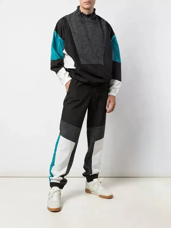 GOD'S MASTERFUL CHILDREN Geometric Panelled Track Pants - Black