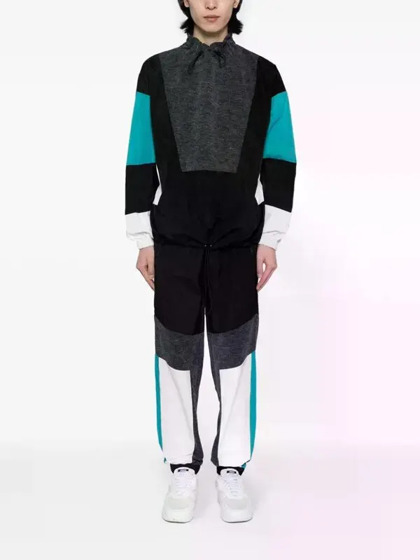 GOD'S MASTERFUL CHILDREN Geometric Panelled Track Pants - Black