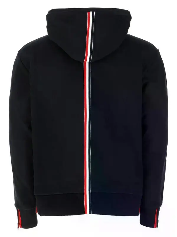 Thom Browne Stripe-detail Zip-up Hoodie