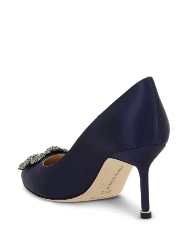 Manolo Blahnik 70mm Hangisi Pumps - Blue