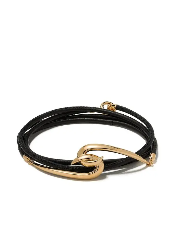SHAUN LEANE Hook Wrap Bracelet - Black