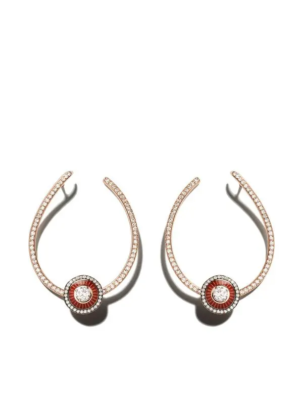 SELIM MOUZANNAR 18kt Diamond Mina Earrings - Pink