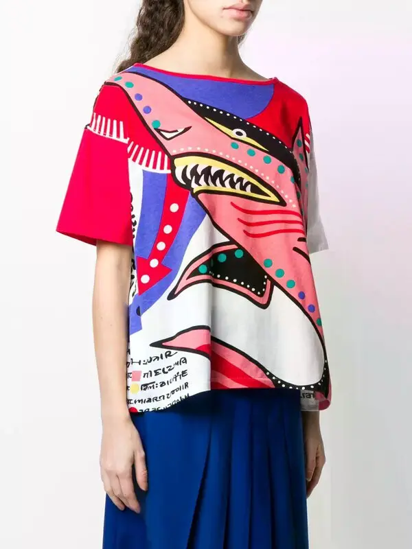 KANSAI YAMAMOTO 1990s Shark Graphic T-shirt
