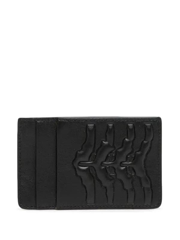 Alexander McQueen Ribcage Embossed Cardholder