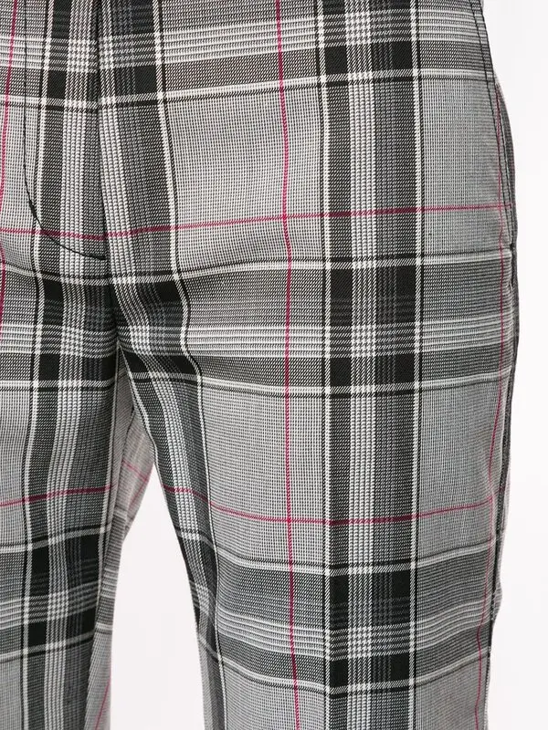 3.1 Phillip Lim Straight Leg Plaid Pant - Grey