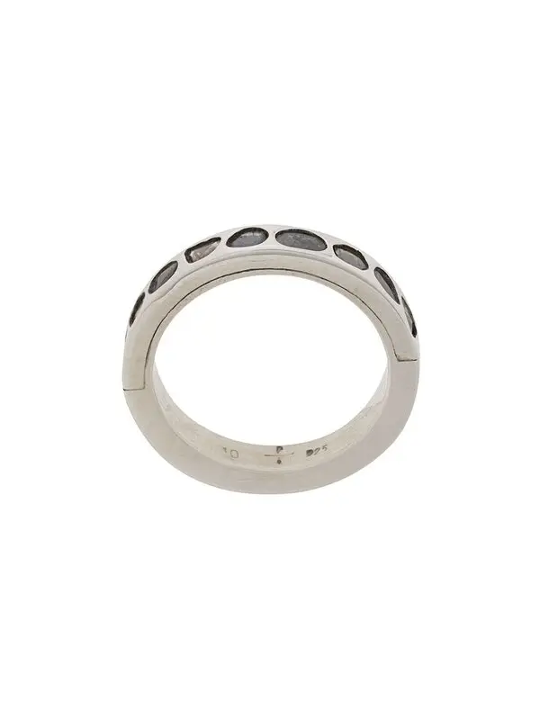 PARTS OF FOUR Sistema Diamond Band Ring - Silver