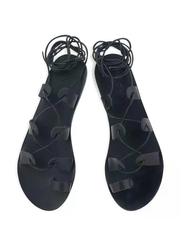 ANCIENT GREEK SANDALS Alcyone Lace-up Sandals - Black