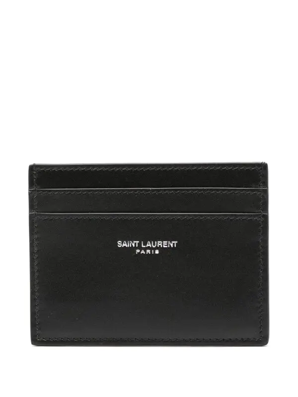 Saint Laurent Paris Card Case - Black
