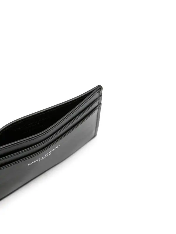Saint Laurent Paris Card Case - Black