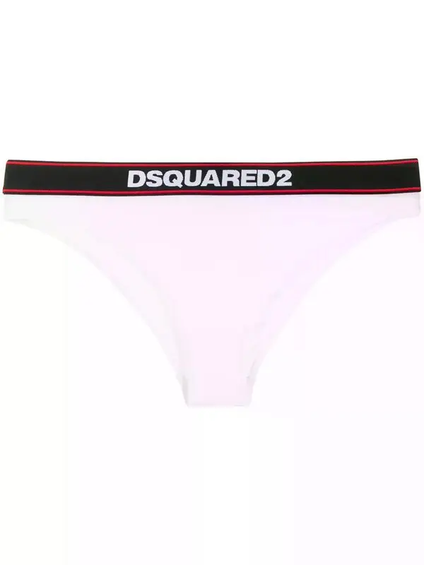 Dsquared2 Logo Thong - White