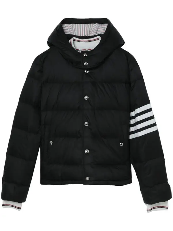Thom Browne 4-bar Hooded Puffer Jacket