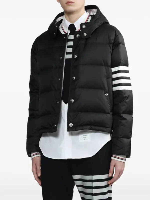 Thom Browne 4-bar Hooded Puffer Jacket