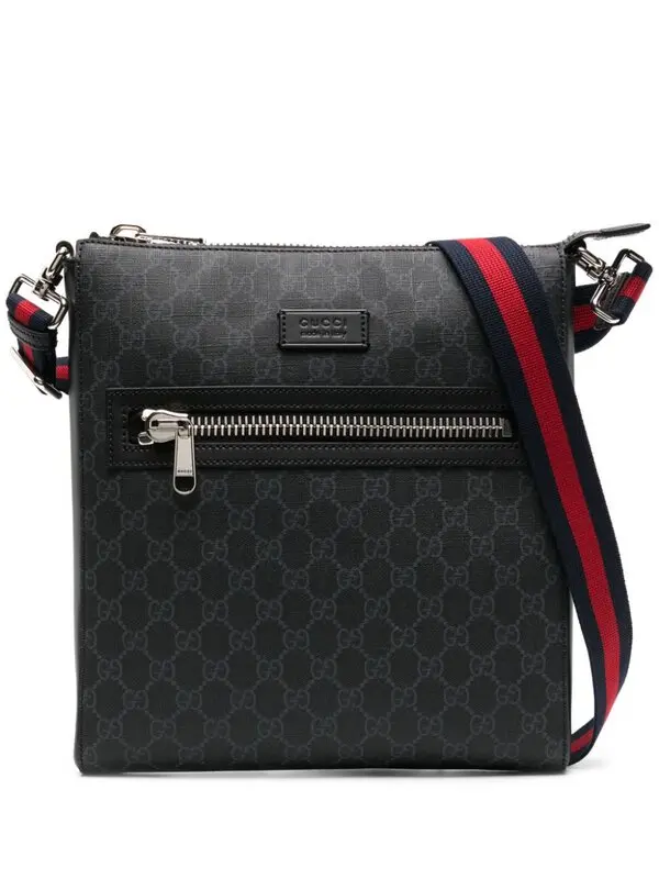 Gucci Gg Supreme Messenger Bag - Black