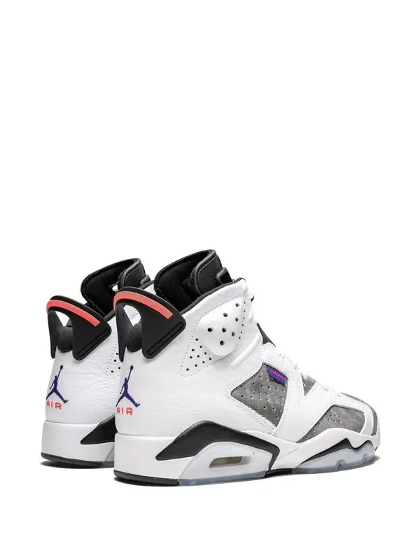 JORDAN Air Retro 6 Flint Grey Sneakers - White