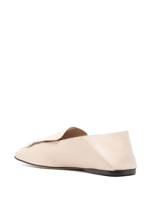 SERGIO ROSSI Sr1 Leather Loafers - Neutrals