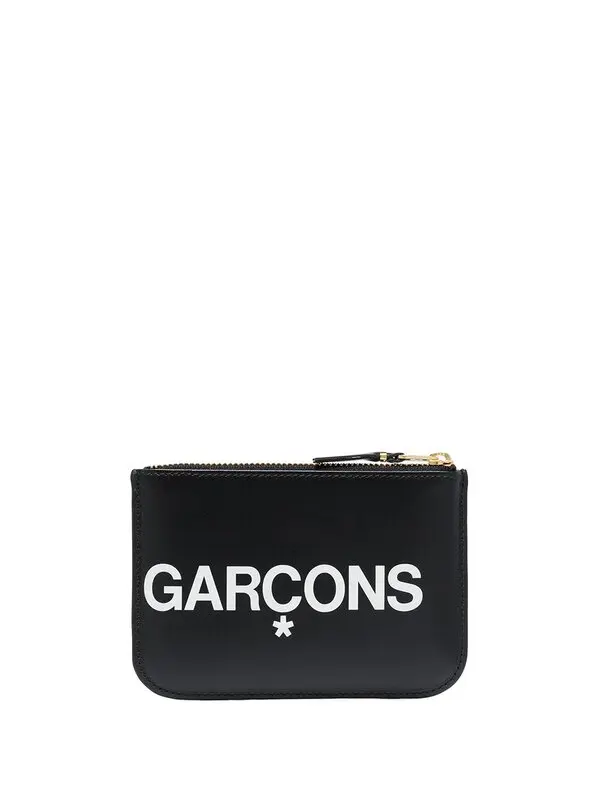 Comme Des Garçons Logo-print Pouch - Black