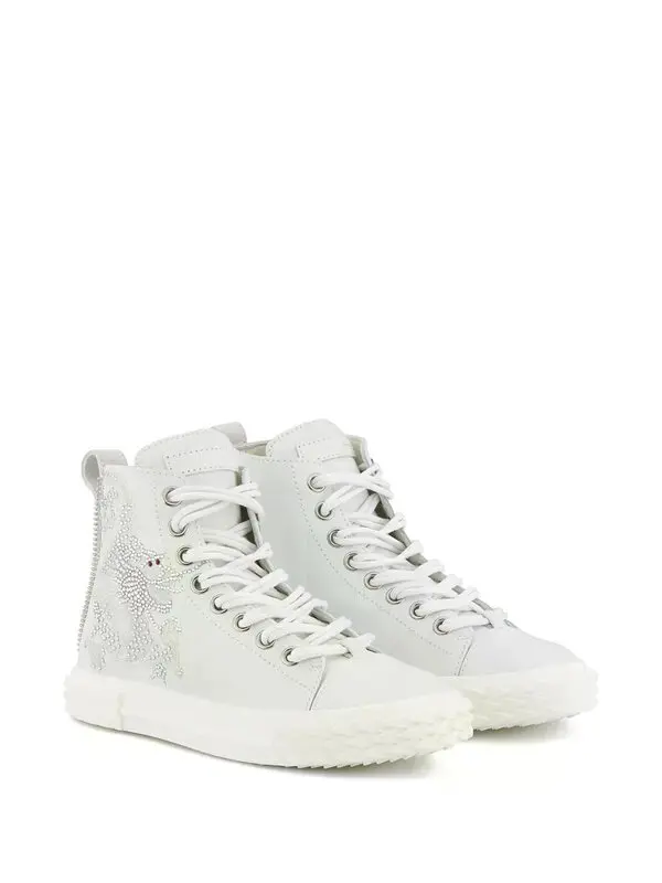 GIUSEPPE ZANOTTI Blabber Crystal-embellished High-top Sneakers