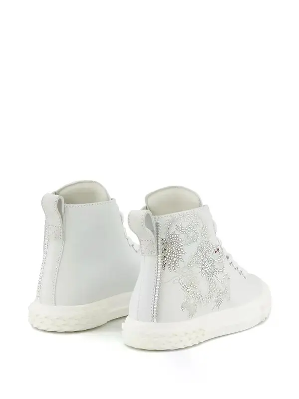 GIUSEPPE ZANOTTI Blabber Crystal-embellished High-top Sneakers