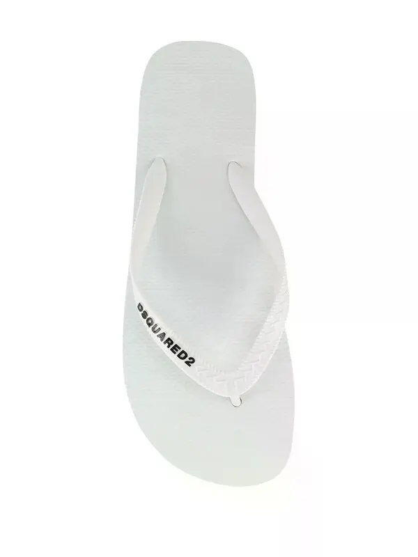 Dsquared2 Branded Flip-flops - White