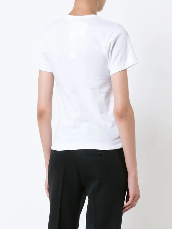 Play Comme Des Garcon Heart-print T-shirt - White