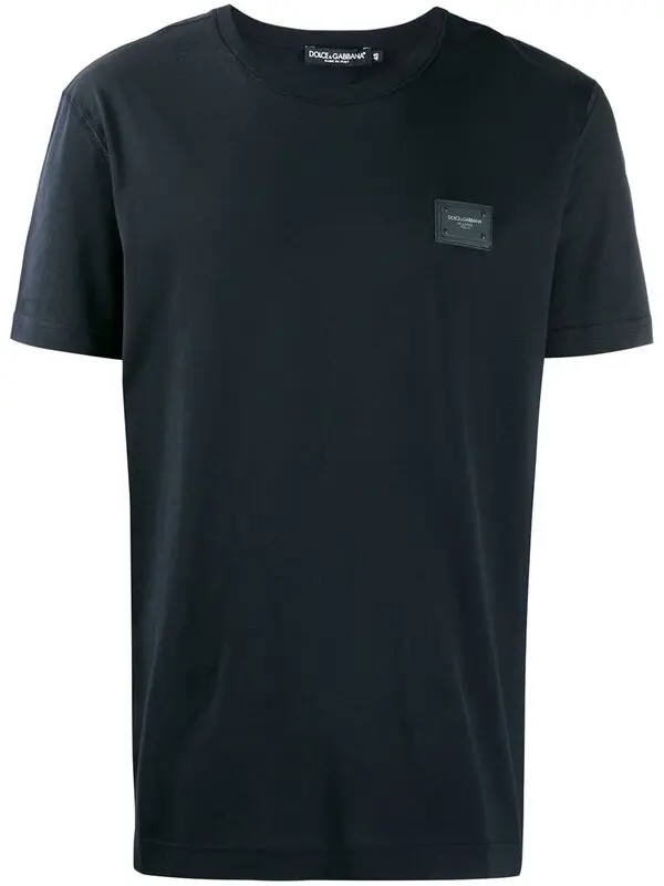 Dolce & Gabbana Logo-tag Cotton T-shirt - Black