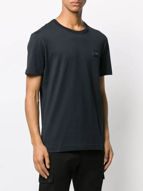 Dolce & Gabbana Logo-tag Cotton T-shirt - Black