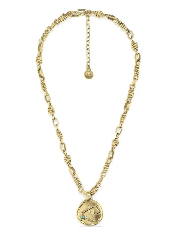 GOOSSENS Talisman Libra Medallion Necklace - Gold