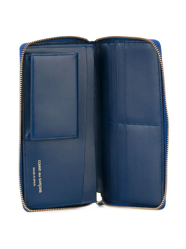 Comme Des Garçons Embossed Wallet - Blue