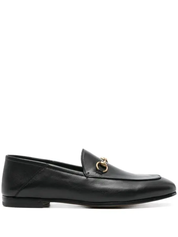 Gucci Horsebit Leather Loafers - Black