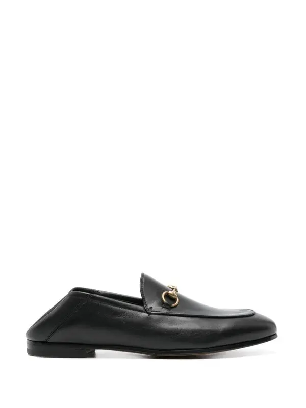 Gucci Horsebit Leather Loafers - Black
