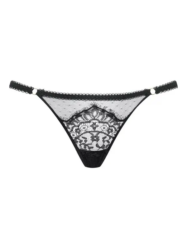 MAISON CLOSE Inspiration Divine Thongs - Black