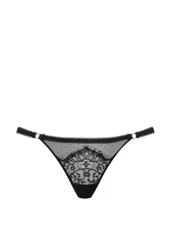 MAISON CLOSE Inspiration Divine Thongs - Black