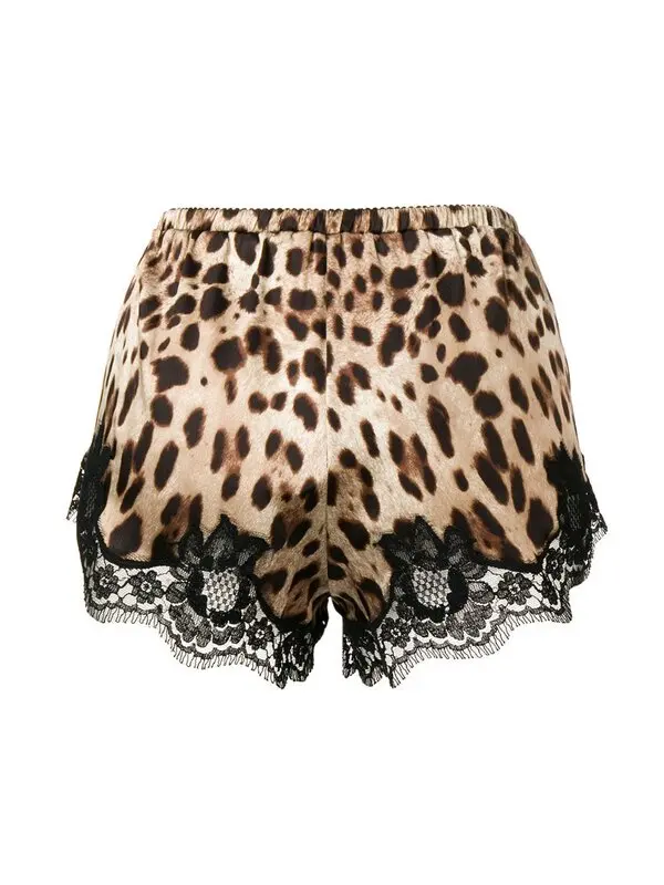 Dolce & Gabbana Leopard-print Pajama Shorts